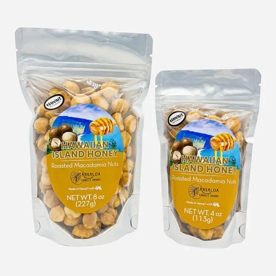Hawaiian Island Honey Macadamia Nuts | Ahualoa Family Farms