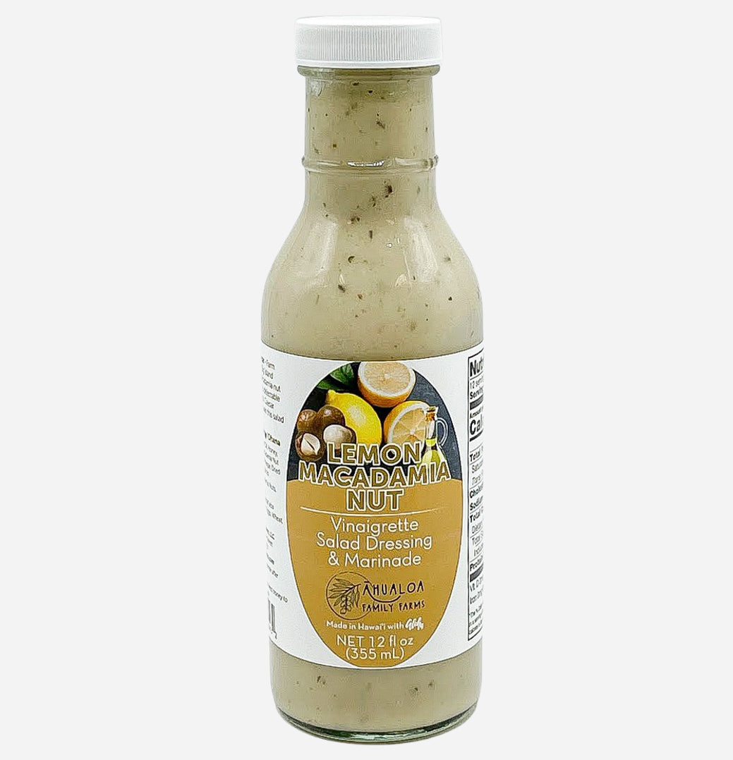 Lemon Macadamia Nut Dressing | Ahualoa Family Farms